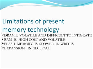 Ovonic unified memory | PPT