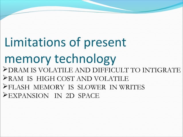 Ovonic unified memory | PPT | Data Storage and Warehousing | Computing