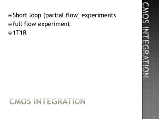 Ovonic Unified Memory(Ppt) | PPTX