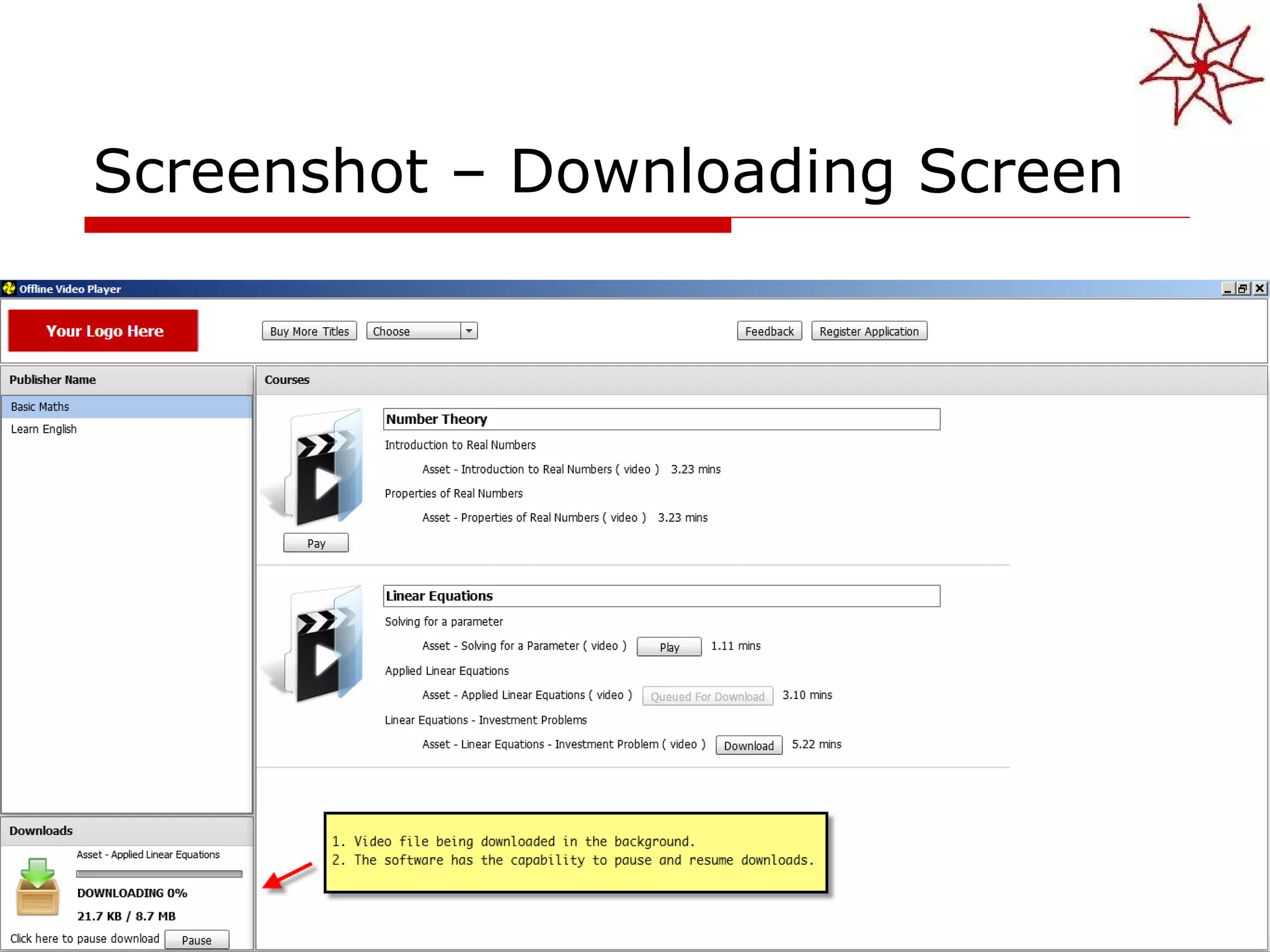 Offline Video Player - Introduction | PPT