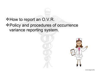 Occurrence variance report | PPT