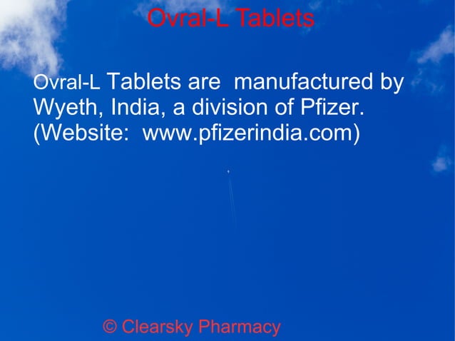 Ovral-L (Ethinyl Estradiol and Levonorgestrel Tablets) | ODP | Birth ...