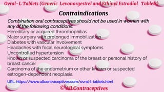Ovral-L Tablets (Generic Levonorgestrel and Ethinyl Estradiol Tablets ...