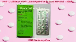 Ovral-L Tablets (Generic Levonorgestrel and Ethinyl Estradiol Tablets ...