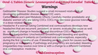 Ovral-L Tablets (Generic Levonorgestrel and Ethinyl Estradiol Tablets ...
