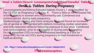 Ovral-L Tablets (Generic Levonorgestrel and Ethinyl Estradiol Tablets ...