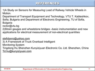 Real time vehicle overload detection and prevention system | PPT