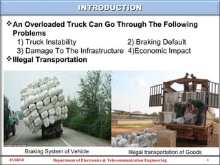 Real time vehicle overload detection and prevention system | PPT