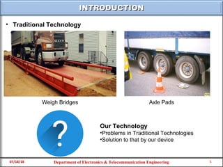 Real time vehicle overload detection and prevention system | PPT
