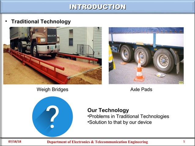 Real time vehicle overload detection and prevention system | PPT ...