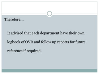 Ovr ,near miss,sentinel event report | PPTX
