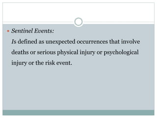 Ovr ,near miss,sentinel event report | PPTX