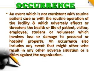 Sentinel Events & OVR (lecture) | PPT