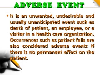 Sentinel Events & OVR (lecture) | PPT