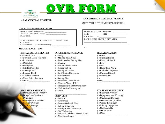 Sentinel Events & OVR (lecture)