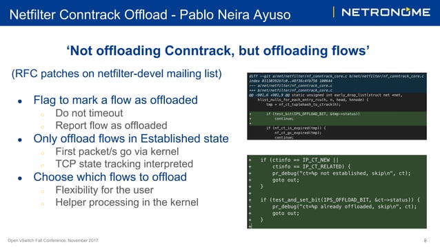Open vSwitch Offload: Conntrack and the Upstream Kernel | PPT