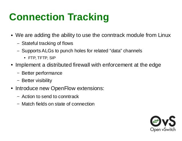 Open vSwitch - Stateful Connection Tracking & Stateful NAT