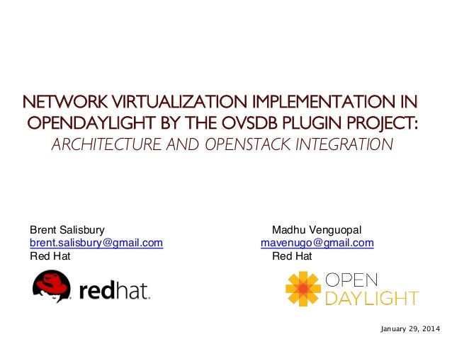 Network Virtualization Implementation In Opendaylight By The Ovsdb Pl…