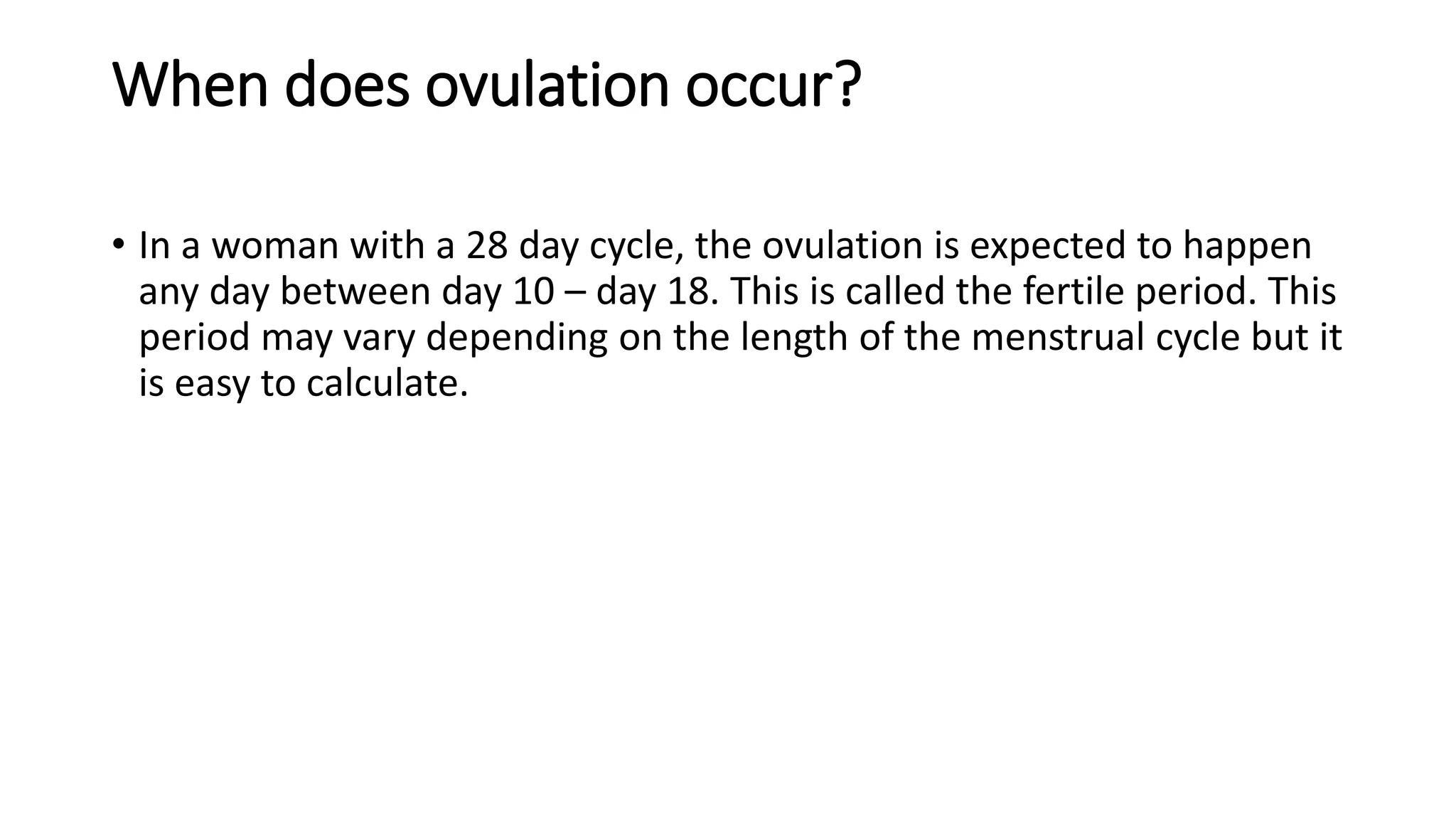 Ovulation calendar | PPT