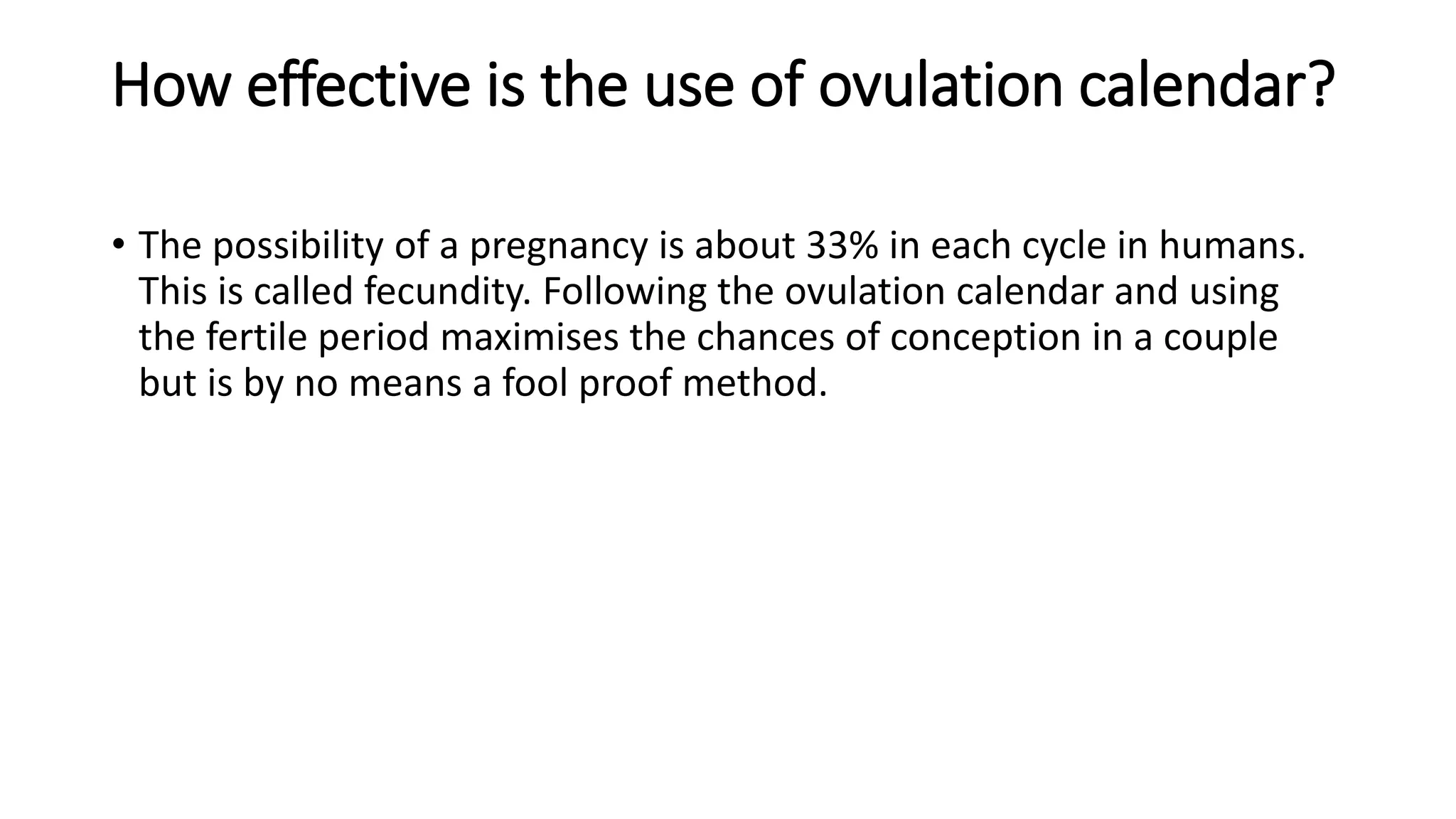 Ovulation calendar | PPT