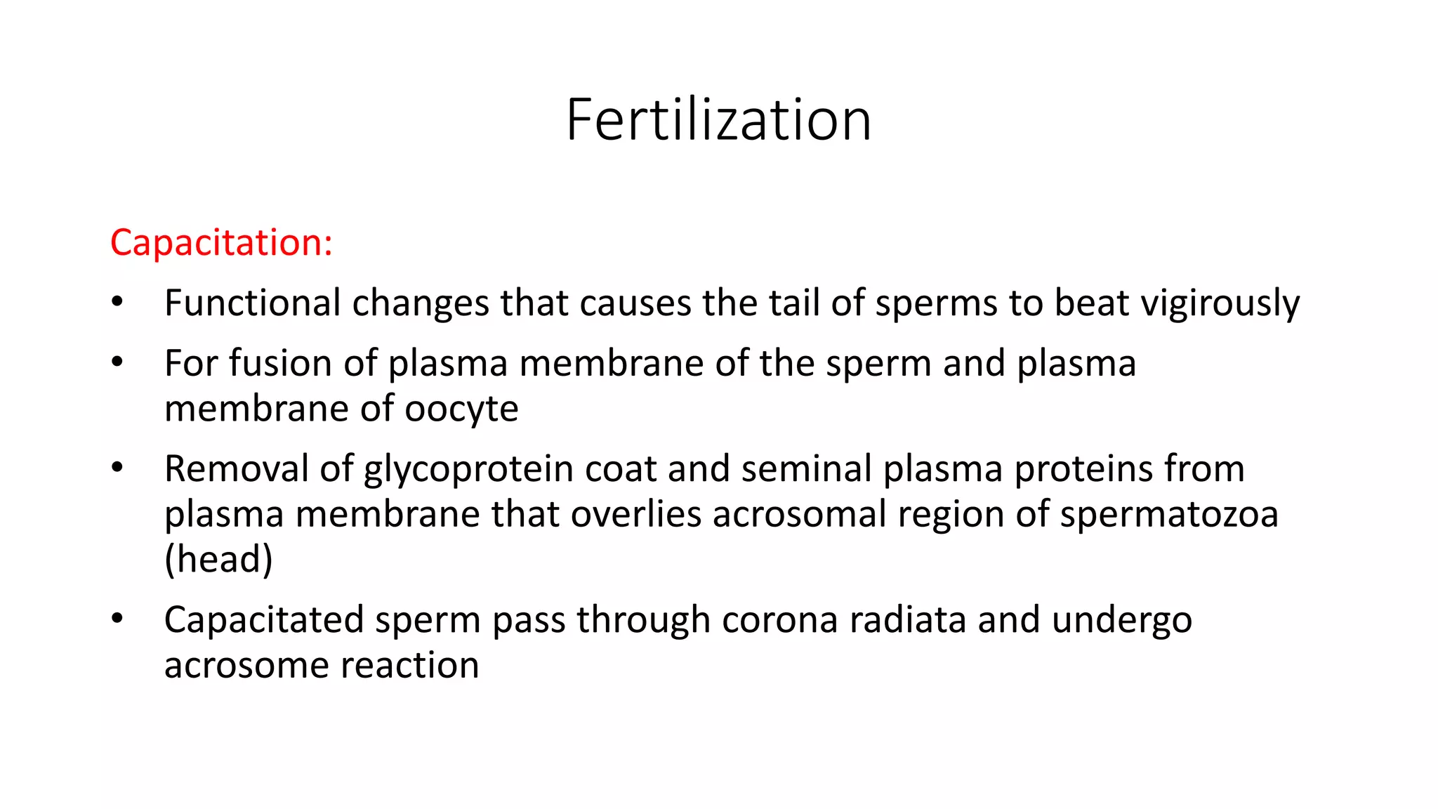 Ovulation, fertilization, implantation (1 st week | PPTX