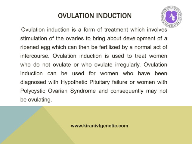 Ovulation induction | PPT