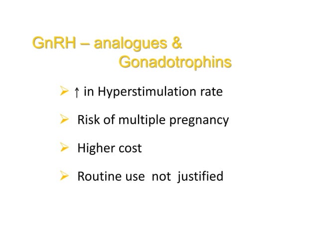 Algorithms For Ovulation Induction Protocols Assisted Reproductive