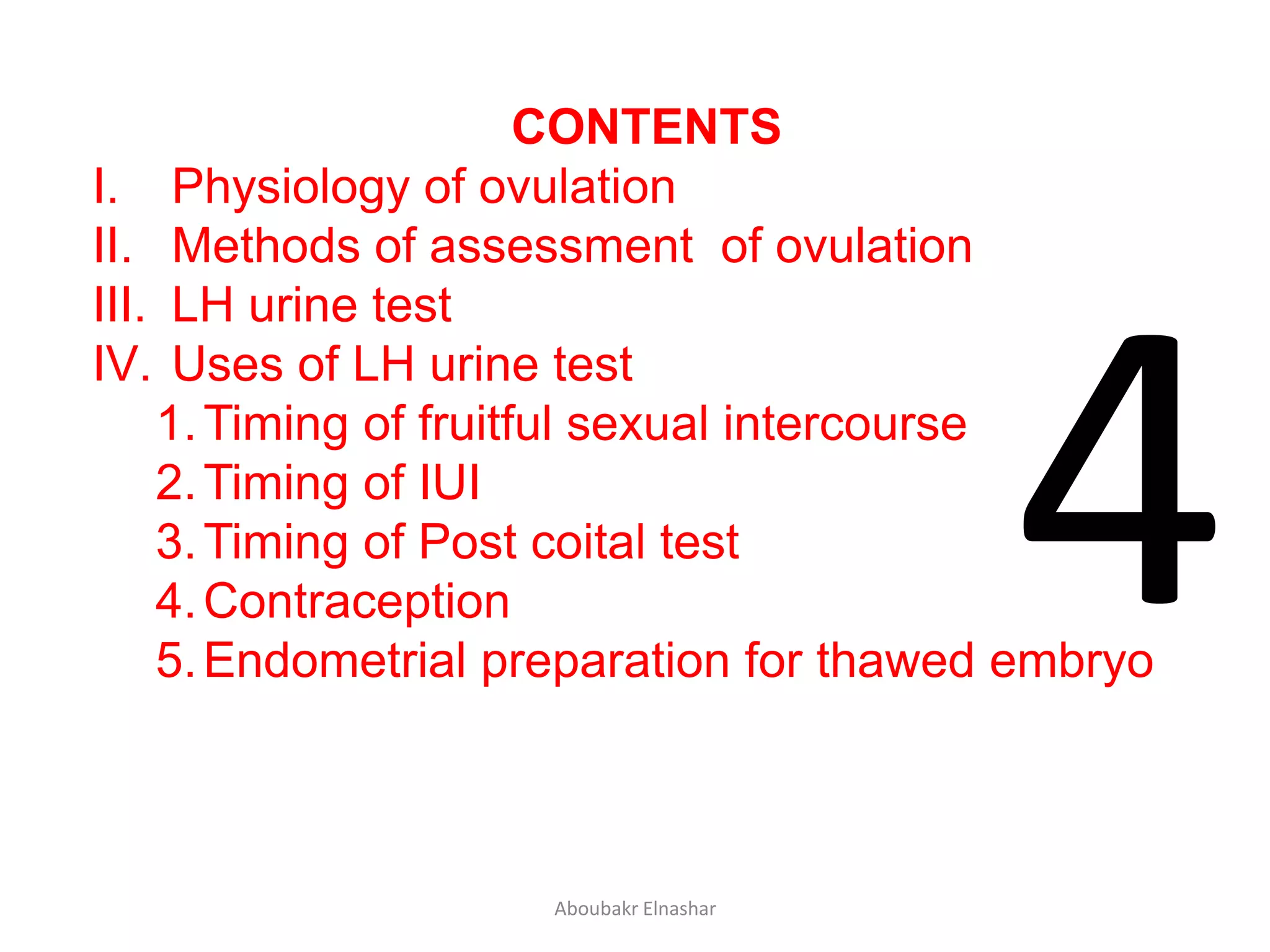 Assessment of ovulation | PDF
