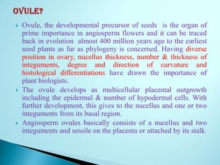 Ovule structure of Plants & Types of Ovules | PDF