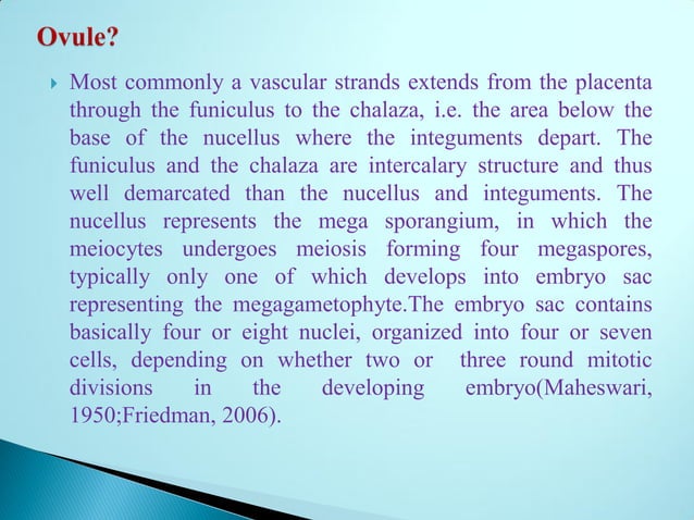 Ovule structure of Plants & Types of Ovules | PDF | Infertility ...