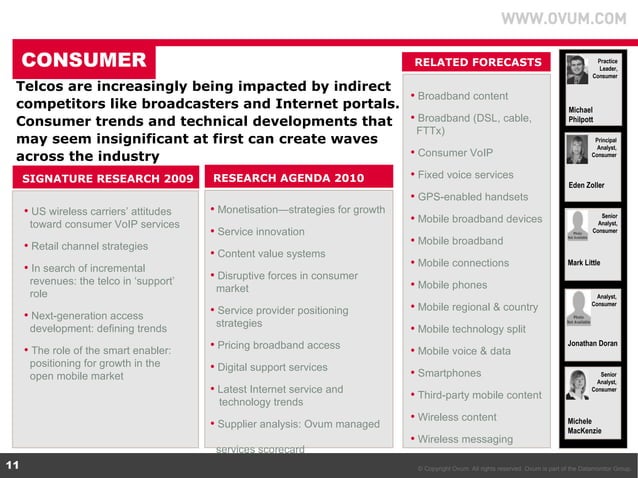 Ovum Telecom Advisory Overview General | PPT