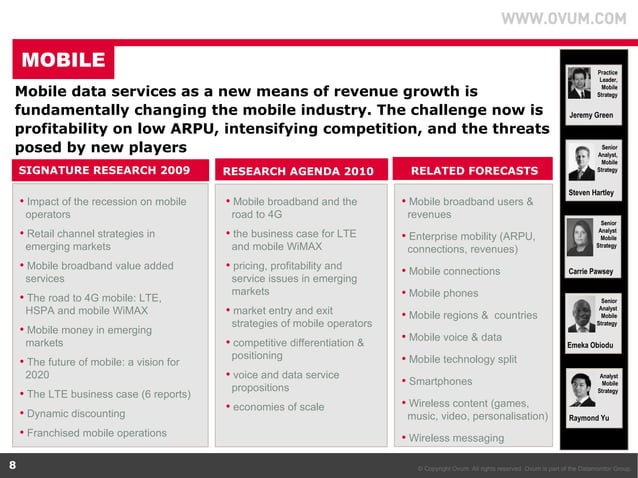 Ovum Telecom Advisory Overview General | PPT