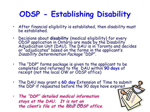 Ow Odsp Applications And Appeals