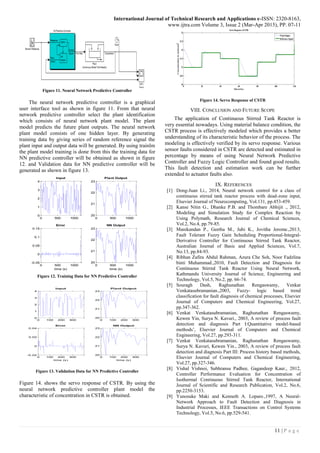 FAULT DETECTION AND DIAGNOSIS IN CONTINUOUS STIRRED TANK REACTOR (CSTR) | PDF