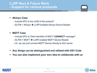 GS1/Oliot LLRP and next | PDF