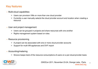 Sirocco Open Source Multi Cloud Manager, OW2con11, Nov 24-25, Paris ...