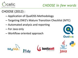 OW2con'14 - Open Source software quality and OW2 SQuAT initiative, CETIC | PPT