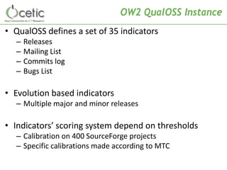 OW2con'14 - Open Source software quality and OW2 SQuAT initiative, CETIC | PPT