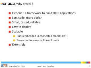 OW2con'14 - erOCCI, a scalable, model-based REST API framework | PPT