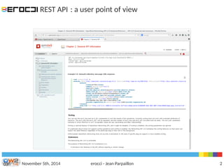 OW2con'14 - erOCCI, a scalable, model-based REST API framework | PPT