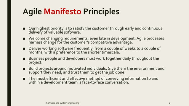 Agile Software Development | PPT