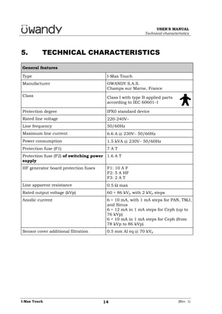 Owandy i-max-touch-2 d-pan-ceph-user-manual-rev1 | PDF
