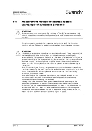 Owandy i-max-touch-2 d-pan-ceph-user-manual-rev1 | PDF