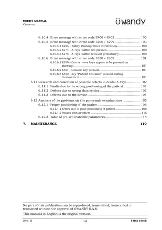 Owandy i-max-touch-2 d-pan-ceph-user-manual-rev1 | PDF