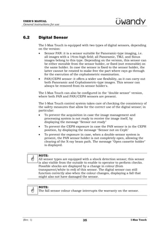 Owandy i-max-touch-2 d-pan-ceph-user-manual-rev1 | PDF