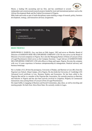 Government Transportation Management Proposal | PDF