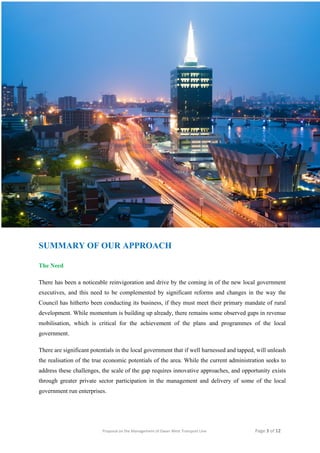 Government Transportation Management Proposal | PDF