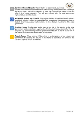 Government Transportation Management Proposal | PDF