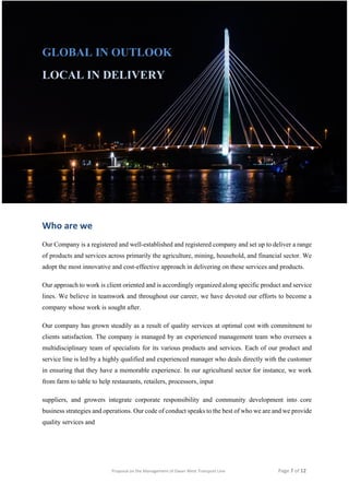 Government Transportation Management Proposal | PDF