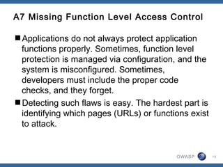 Sergey Kochergan - OWASP Top 10 Web Application Vulnerabilities | PPT